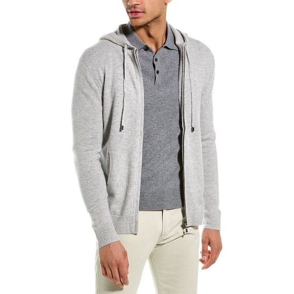 Qi | Sweaters | Qi Mens Cashmere Zip Hoodie | Poshmark